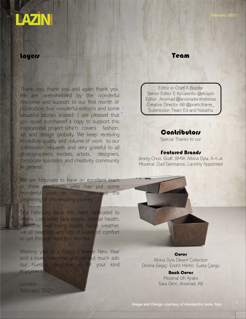 LAZIN MAGAZINE LAYERS FEB 2021 – Digital Edition